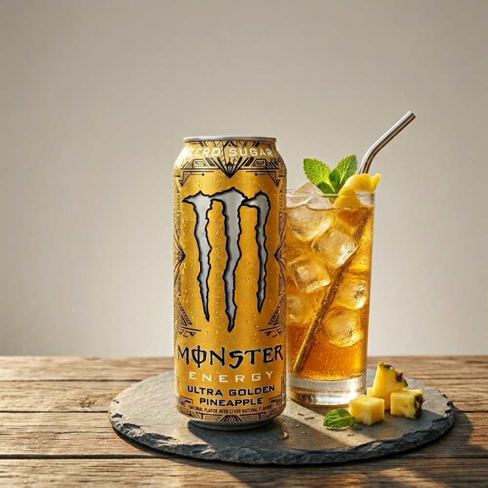 Monster Energy Drink Ultra Golden Pineapple Zero Sugar -500ml – Snackstar