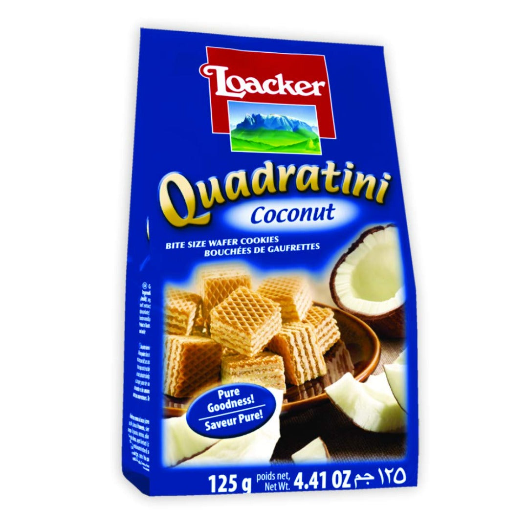 Loacker Quadratini Coconut 125g – Snackstar
