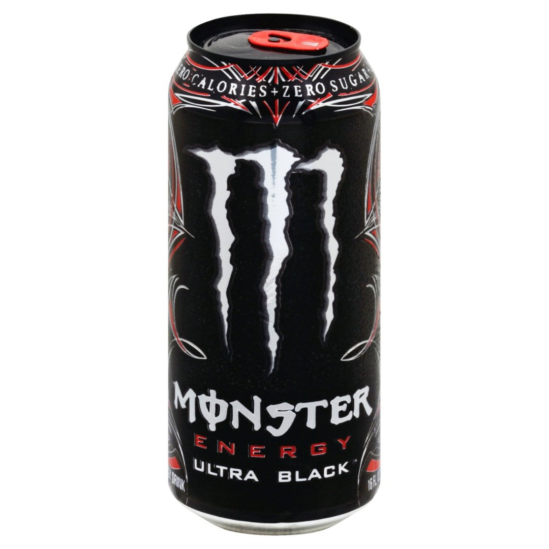 Monster Energy Ultra Black Soft Drink in India with zero sugar – Snackstar
